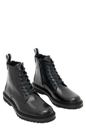 John Varvatos Lex Leather Combat Boots