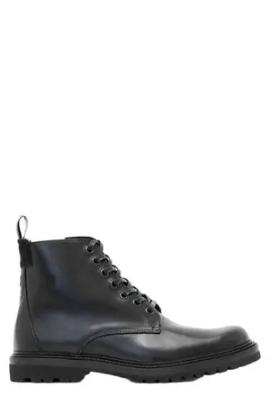 John Varvatos Lex Leather Combat Boots