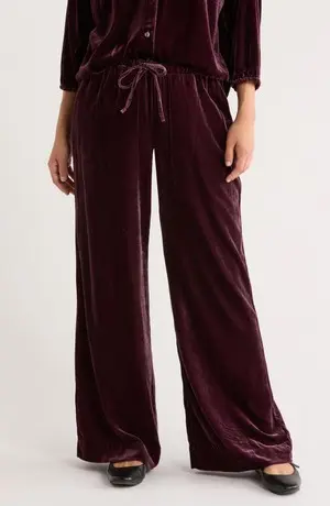 Marine Layer Bella Velvet Drawstring Pants