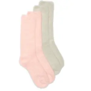 Honeydew Intimates Cloud Heaven Crew Socks 2 Pack - Snowy Blush