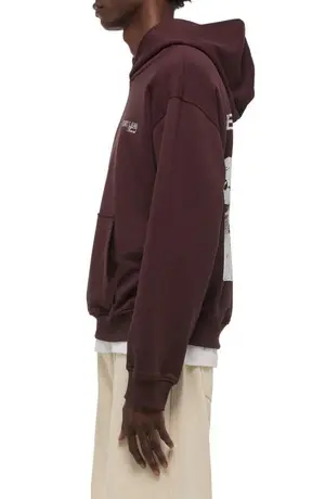 Helmut Lang Skier Cotton Hoodie - Mahogany