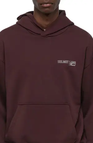 Helmut Lang Skier Cotton Hoodie - Mahogany