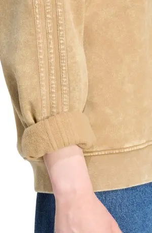 Adidas Washed Cotton Blend Relaxed Hoodie - Cardbo