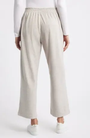 Caslon Ankle Wide-leg Sweatpants - Beige Taupe