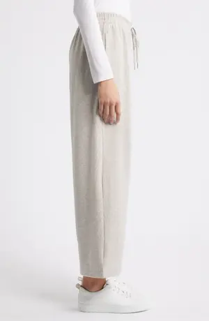 Caslon Ankle Wide-leg Sweatpants - Beige Taupe