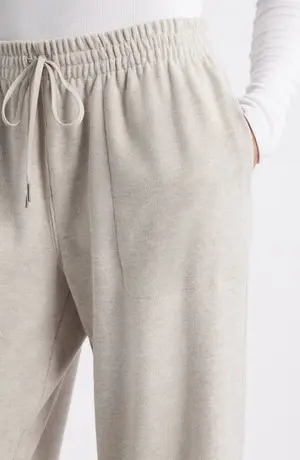 Caslon Ankle Wide-leg Sweatpants - Beige Taupe