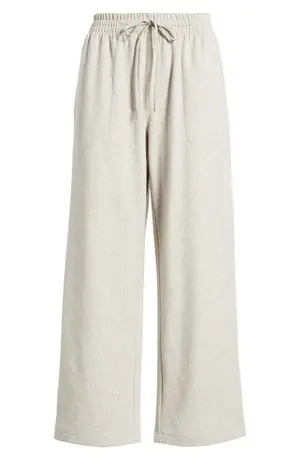 Caslon Ankle Wide-leg Sweatpants - Beige Taupe