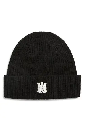 Amiri Wool Beanie - Black