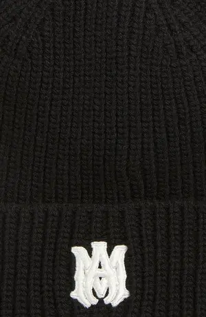 Amiri Wool Beanie - Black
