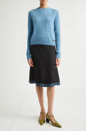 Marni Contrast Hem A-line Skirt