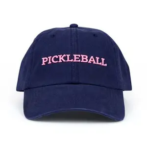 AME & LULU Triple Play Baseball Cap - Navy/pink Pickleball