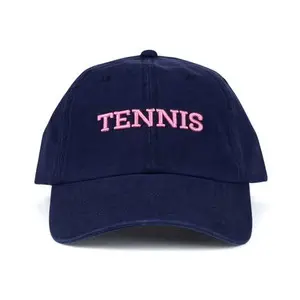 AME & LULU Triple Play Baseball Cap - Navy/pink Tennis