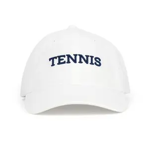 AME & LULU Triple Play Baseball Cap - White Navy Tennis