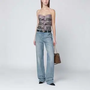 Valentino Garavani Light Wash Denim Jeans - Blue