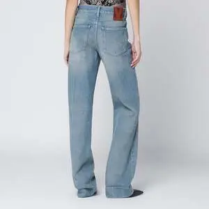 Valentino Garavani Light Wash Denim Jeans - Blue