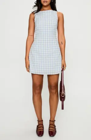 Princess Polly Alfalfa Check Minidress
