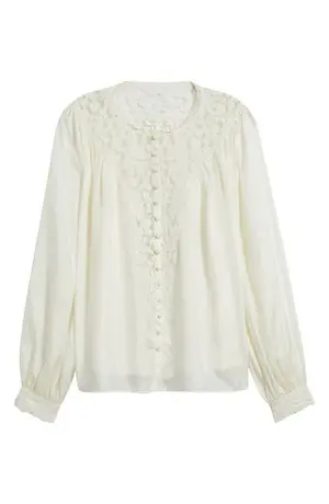 LoveShackFancy Carine Silk Blouse