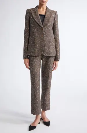 Giambattista Valli Metallic Mélange Tailored Jacket