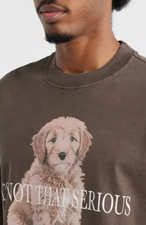 SANTO STUDIO Not That Serious Cotton Graphic T-shirt