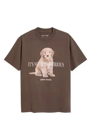 SANTO STUDIO Not That Serious Cotton Graphic T-shirt