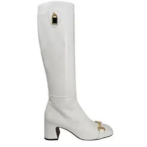 MADISON MAISON Tall Lock Boots - White