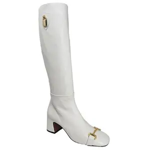 MADISON MAISON Tall Lock Boots - White