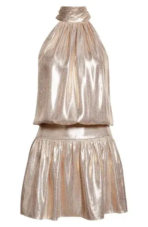 Ramy Brook Alexi Metallic Minidress