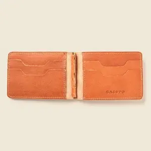 CASUPO Bifold Money Clip Wallet - Natural
