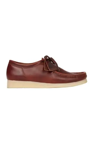 Sandro Leather Wallabee Derbies - Cognac