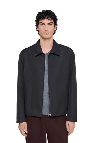 Sandro Technical Zip-up Jacket - Dark Grey