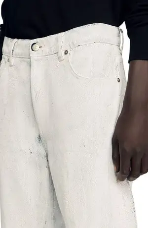 Sandro Regular Crackle-effect Jeans