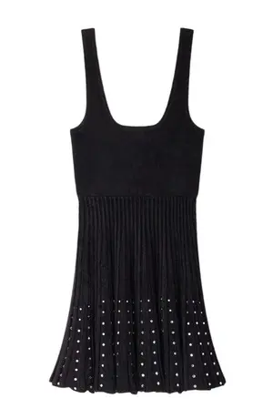 Sandro Short Rhinestone Embellished Dress