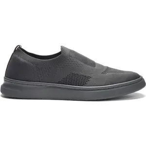 A. VEER Drift Knit Slip-on Sneakers - Grey Leather