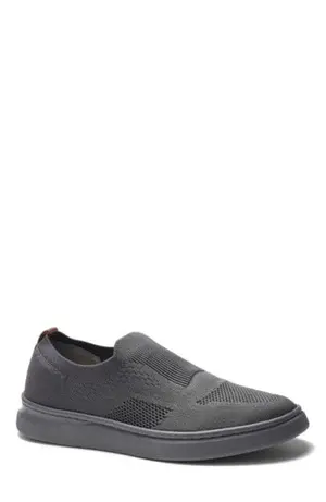 A. VEER Drift Knit Slip-on Sneakers - Grey Leather