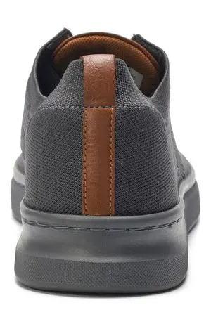 A. VEER Stride Knit Lace-up Sneakers - Grey Leather