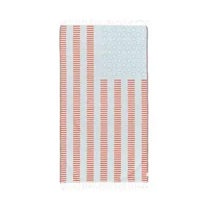RAMUS & CO Oversized 37" X 71" Preppy Turkish Beach Towel By - Usa