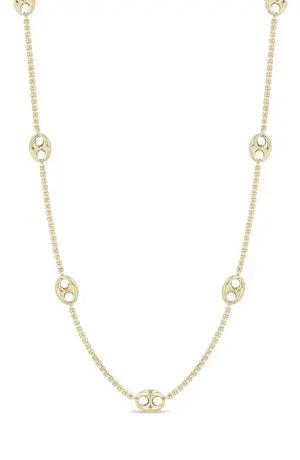 Zoe Chicco 14k Gold Mariner Chain Necklace - 14k Yellow Gold