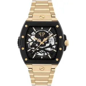 Philipp Plein The $keleton 2.0 Automatic Goldtone Bracelet Watch - Ip Yellow Gold