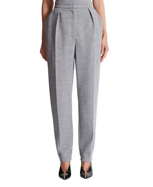 Balmain Tailored Cotton Knit Trousers - Grey