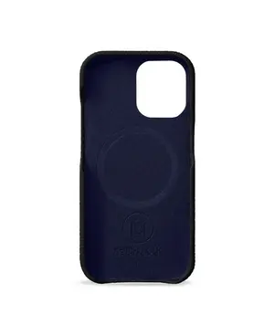 MAISON DE SABRE Leather Phone Case - Black Caviar