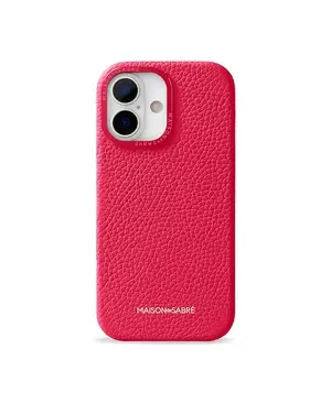 MAISON DE SABRE Leather Phone Case - Shibuya Fuchsia
