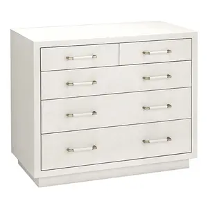 INTERLUDE HOME Taylor 5 Drawer Chest - White