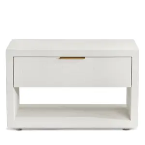 INTERLUDE HOME Montaigne Bedside Chest - White