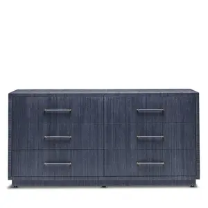 INTERLUDE HOME Taylor 6 Drawer Chest - Navy