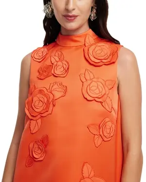 LEO LIN Fallon Applique Floral Minidress
