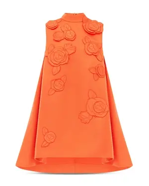 LEO LIN Fallon Applique Floral Minidress