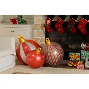 FUNBOY Light Up Inflatable Ornaments, Set Of 3
