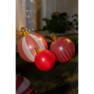 FUNBOY Light Up Inflatable Ornaments, Set Of 3