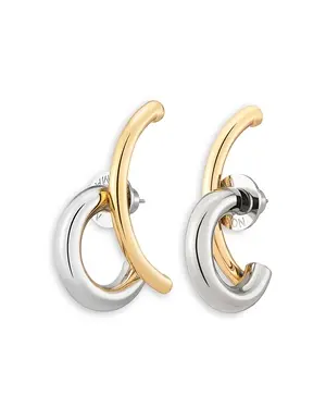 Demarson Marisa Double Row Earrings - Two Tone