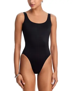 Norma Kamali Nio Super Low Back One-piece Swimsuit - Black